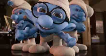 Los duendes azules abandonan su aldea y aterrizan en Nueva York