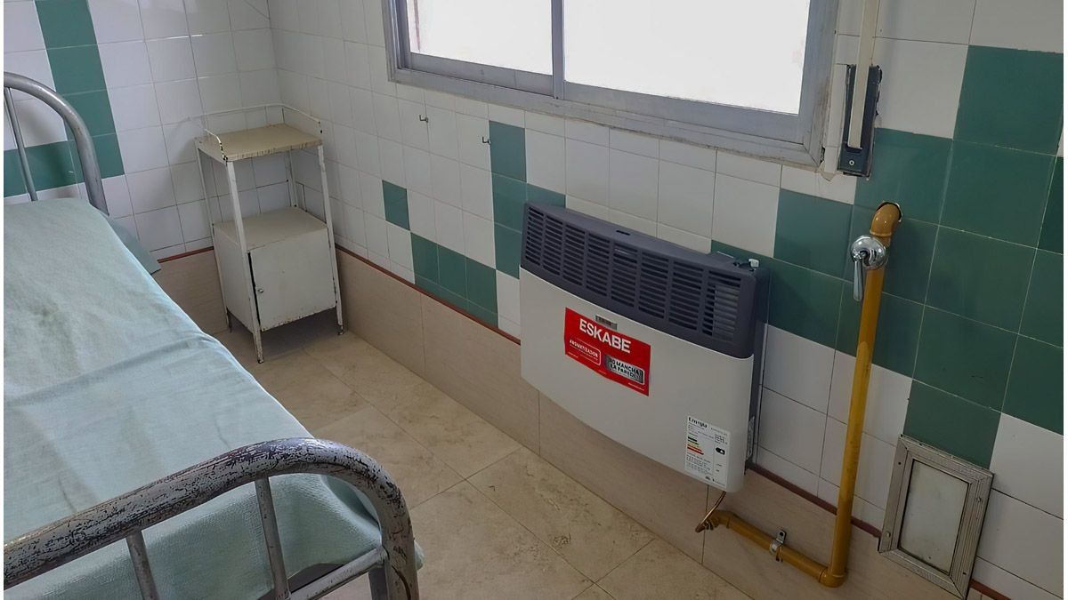 Instalaron el gas natural en el hospital de Villa Alcaraz