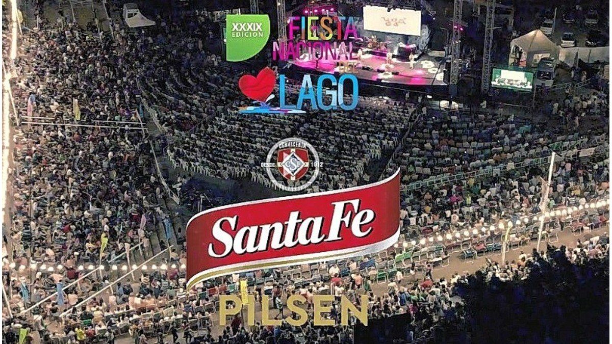 Cerveza Santa Fe Pilsen refrescó la gran Fiesta del Lago en Federación