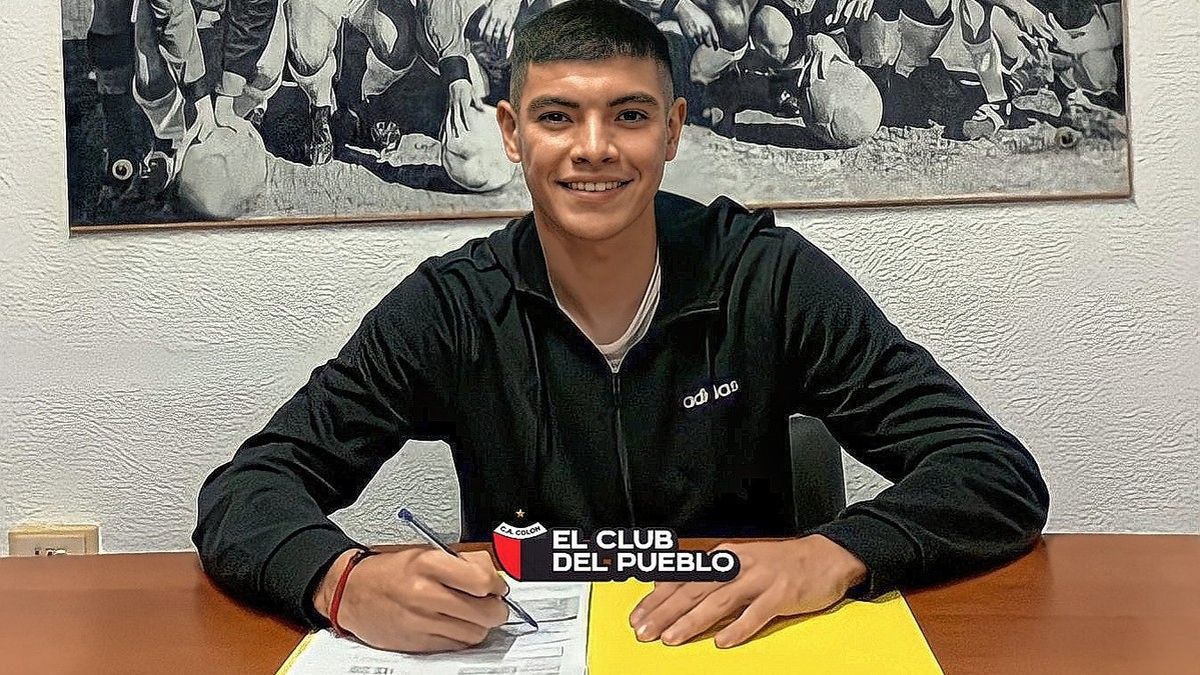 Colón le hizo primer contrato al pibe Leandro Quiroz