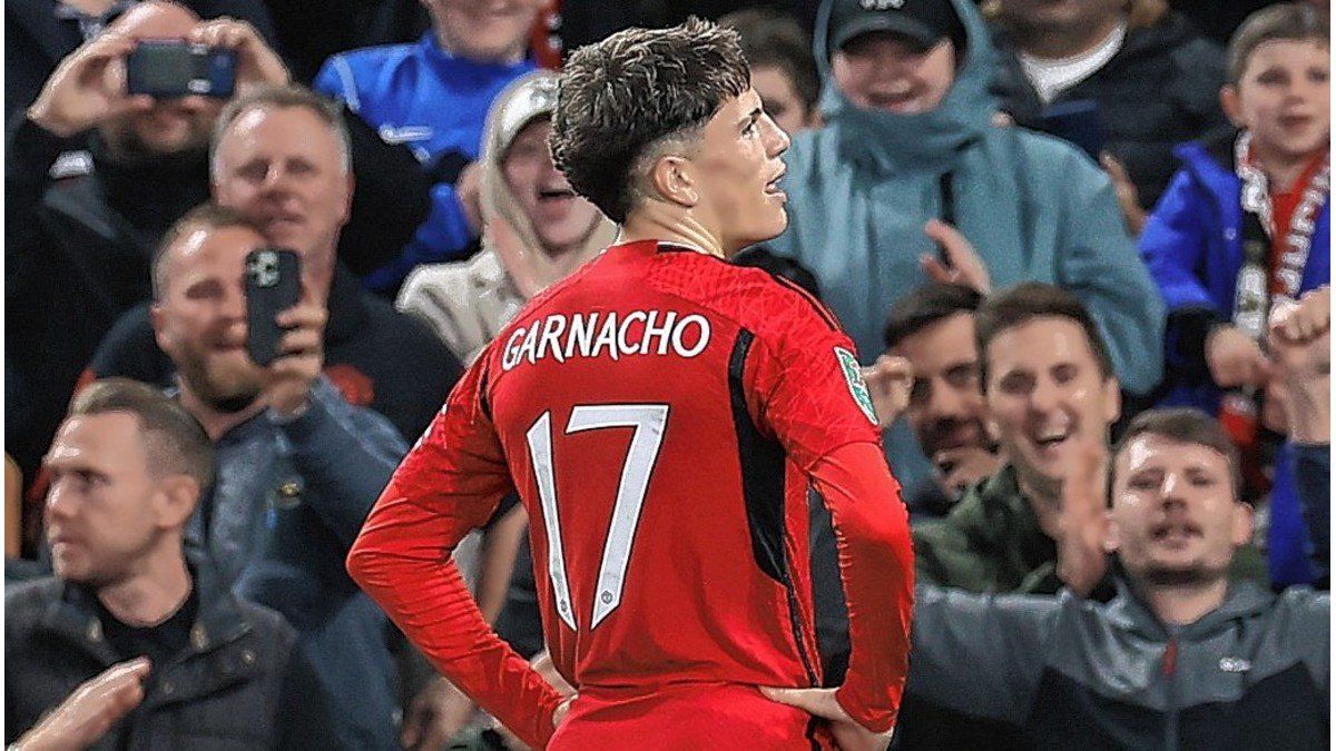 Garnacho marcó en la victoria de Manchester United