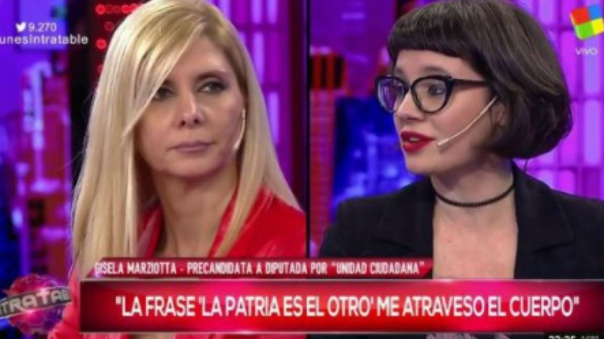 Fuerte cruce entre Gisela Marziotta y los panelistas de Intratables