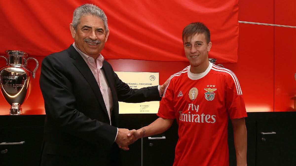 Cervi se incorporó a Benfica y sueña con hacer el mismo camino que Di María