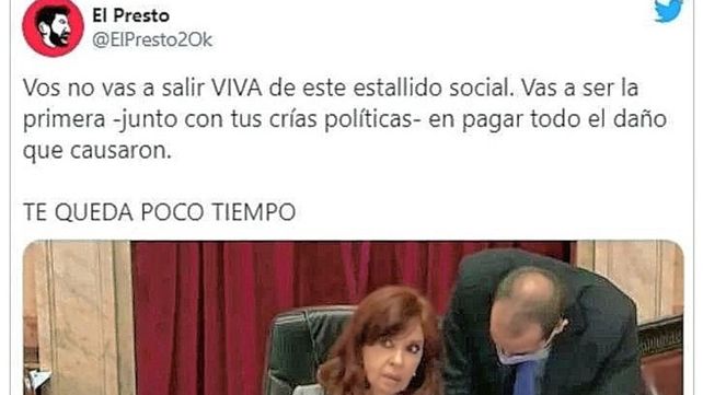 Confirmaron el procesamiento de El Presto por amenazas