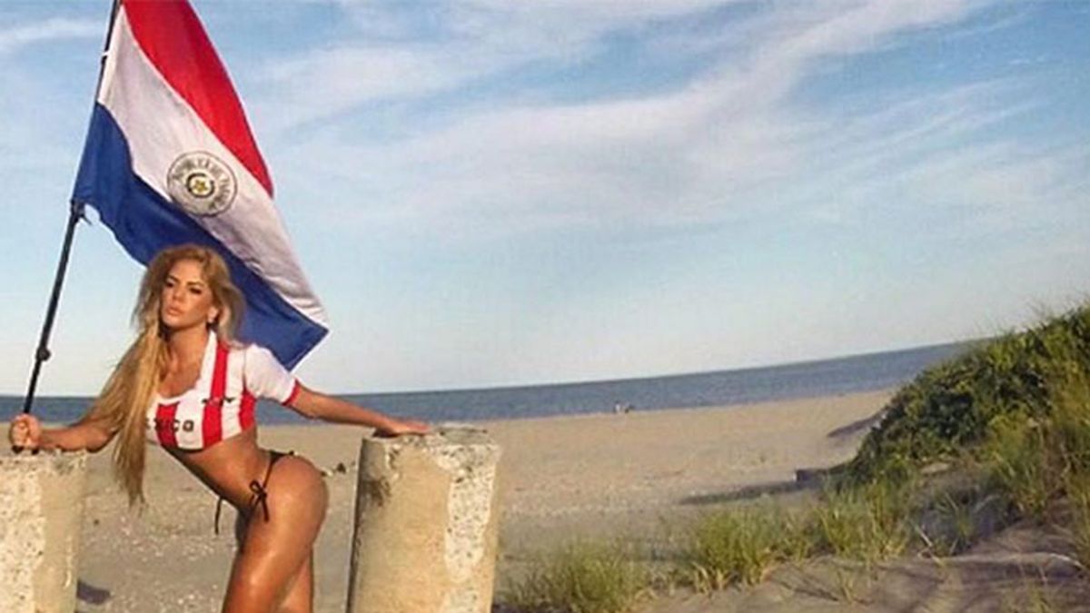 Simone Villar, la bomba paraguaya de la Copa América que hace explotar las redes