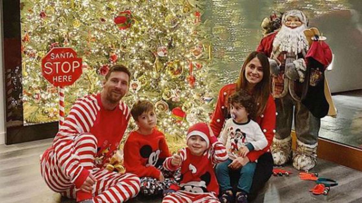 Messi recibió la Navidad en Rosario con un look renovado