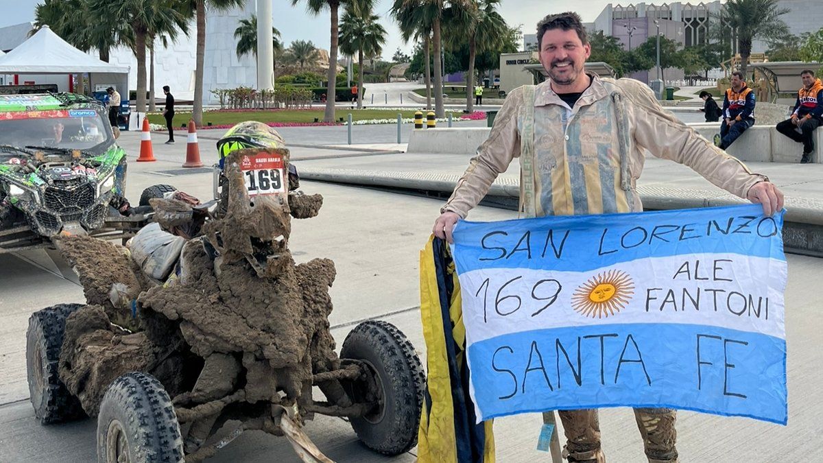 La emoción de Fantoni, el piloto de San Lorenzo, al cruzar la meta en ...