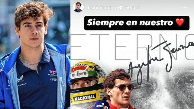 Franco Colapinto homenajeó a Ayrton Senna en el 31° aniversario de su ...