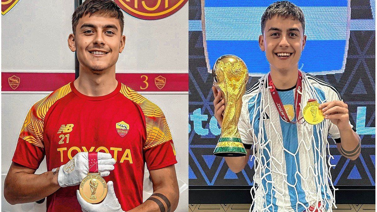 Dybala donó su medalla de campeón del mundo a Roma de Italia