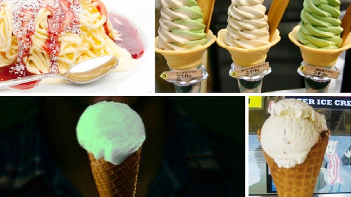Conocé acá los 4 helados más extraños del mundo