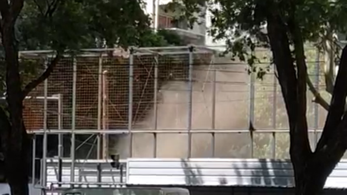 Un video muestra en vivo el escape de gas