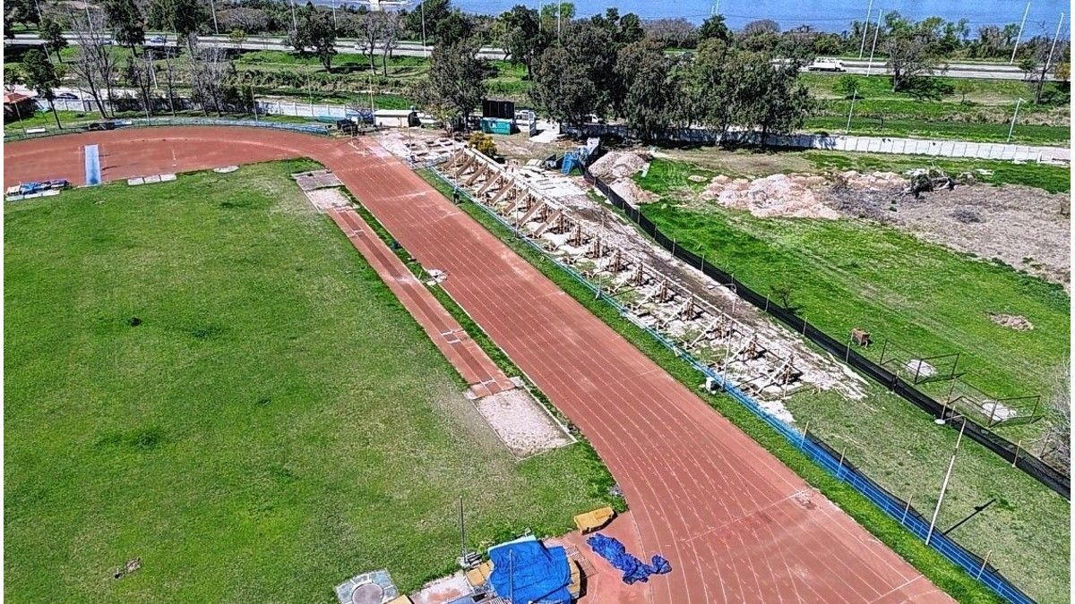 Juegos Odesur 2026 en Santa Fe: la nueva pista del CARD comienza a mostrar sus tribunas