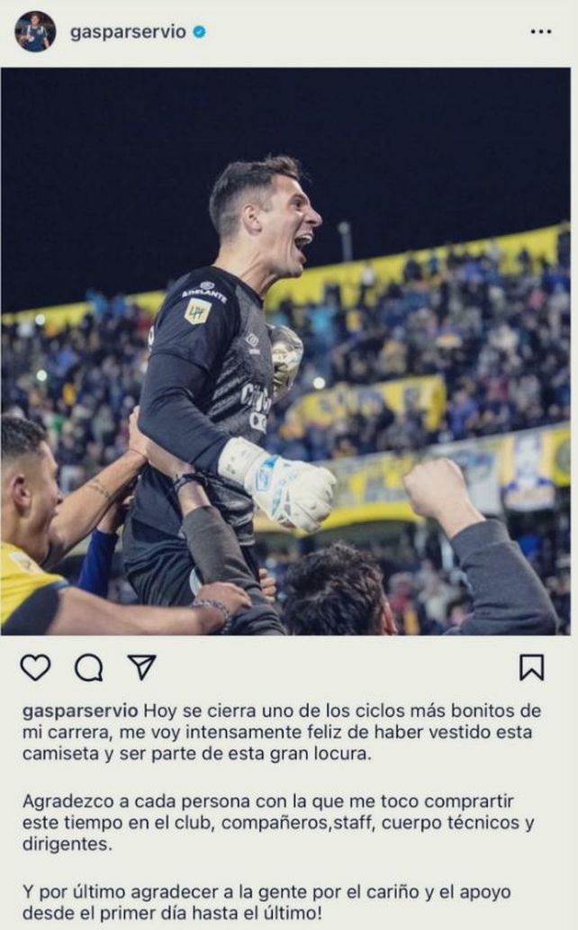 Central: Servio rescindió el contrato y ya no es más jugador canalla