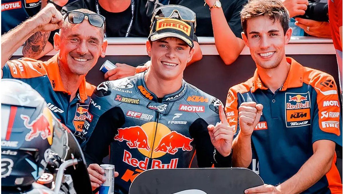 Valentín Perrone terminó sexto en el Gran Premio de San Marino del Moto3