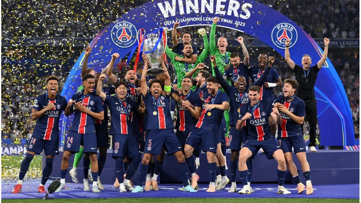 PSG bajó increíblemente en el ranking tras ganar la Champions League