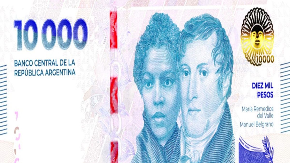 El BCRA confirmó la entrada en circulación del billete de $ 10 mil