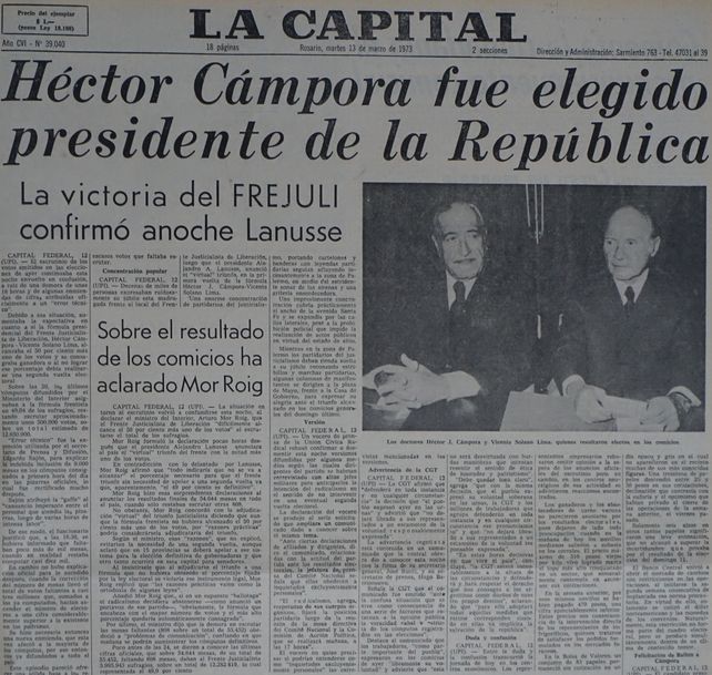 Bienvenida democracia a la Argentina en aquel 25 de mayo de hace 50 años