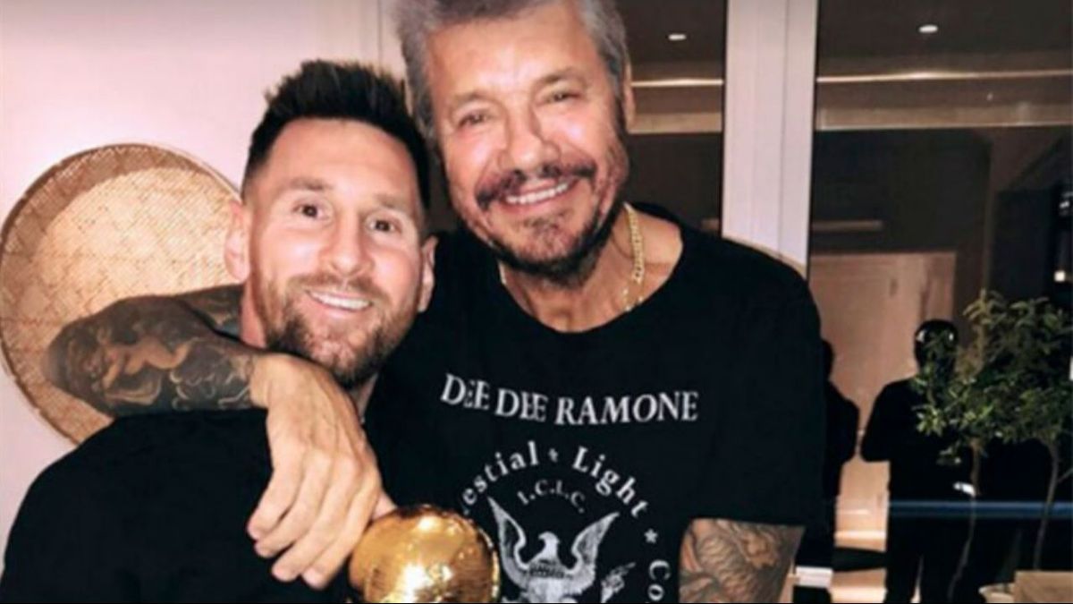 Marcelo Tinelli se emocionó al aire con un mensaje de Lionel Messi
