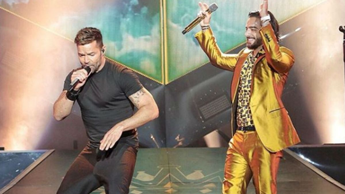 Explosivo encuentro de Ricky Martin y Maluma en Los Angeles
