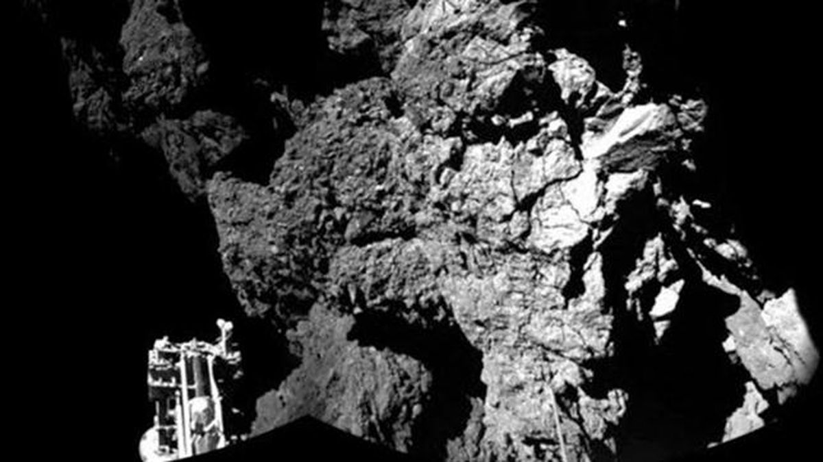 Misión Rosetta: Philae mandó la primera foto desde un cometa