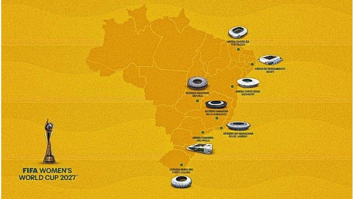 La FIFA confirmó las sedes para el Mundial de Brasil 2027