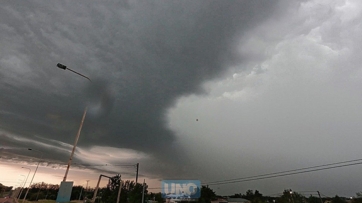 Hay tormenta con lluvia en el sur y avanza al resto de Entre Ríos
