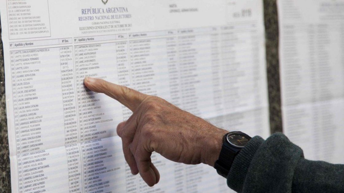 Consultá el padrón electoral para saber dónde votás en las elecciones
