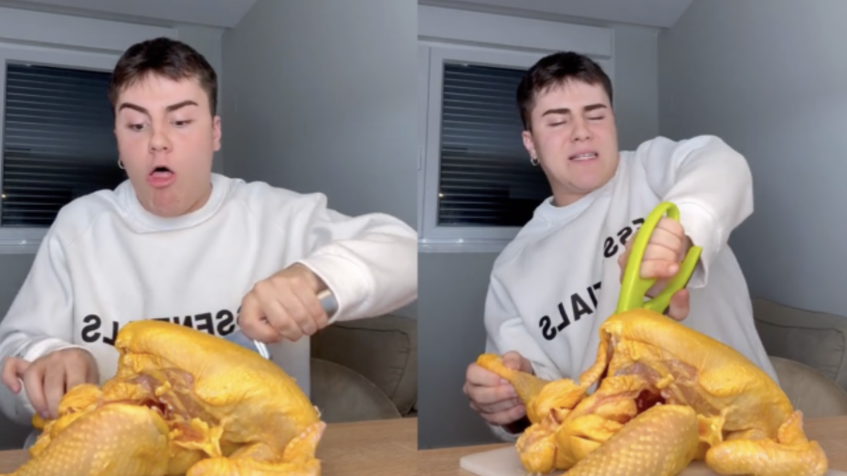 Tik Tok: un joven español mostró su primera experiencia cortando un ...