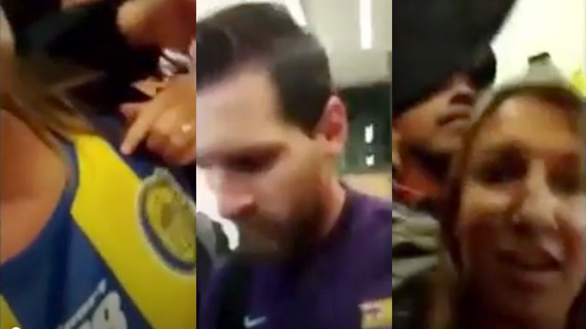 Una hincha de Central provocó a Messi diciéndole pecho frío