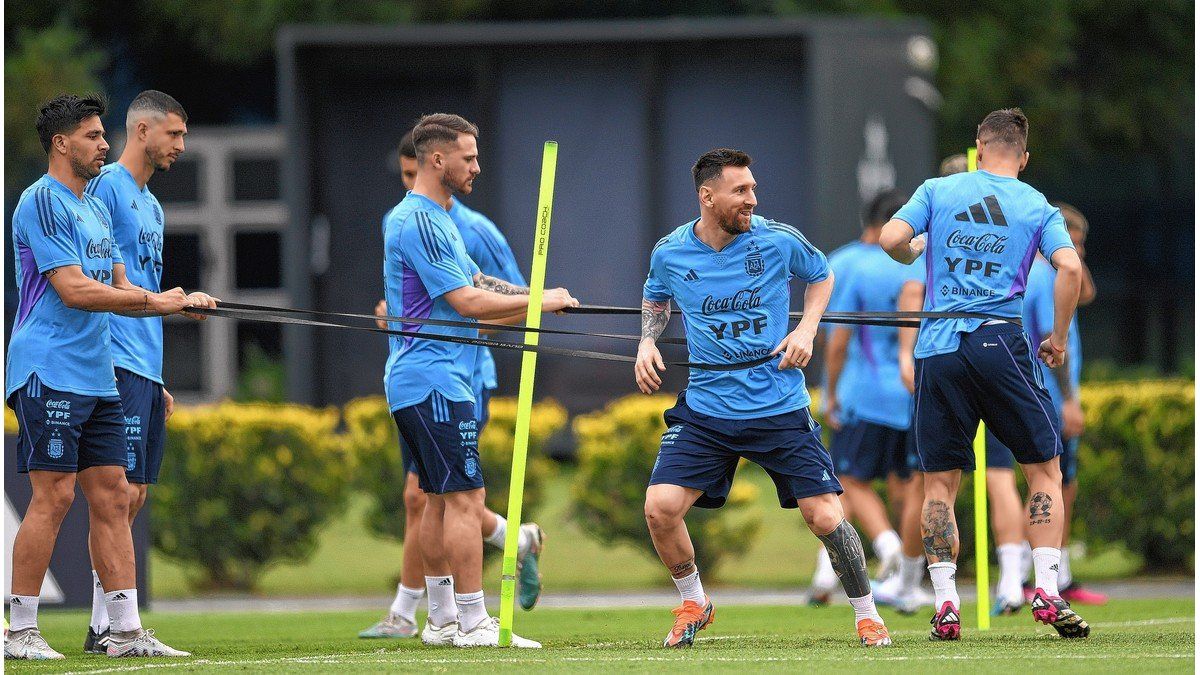 La Scaloneta realizó un nuevo entrenamiento