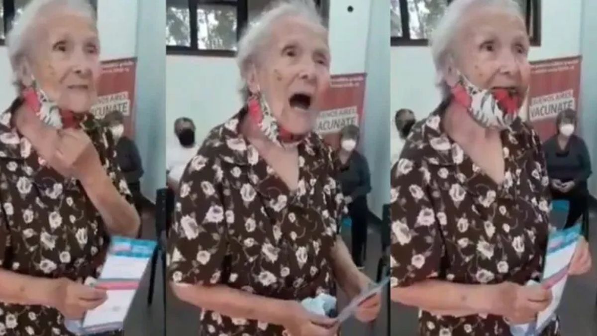 El emocionante video de una abuela de 94 años que se vacunó y agradeció ...