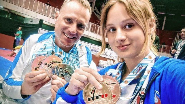 Cristhian Lell, de un accidente a campeón mundial junto a su hija