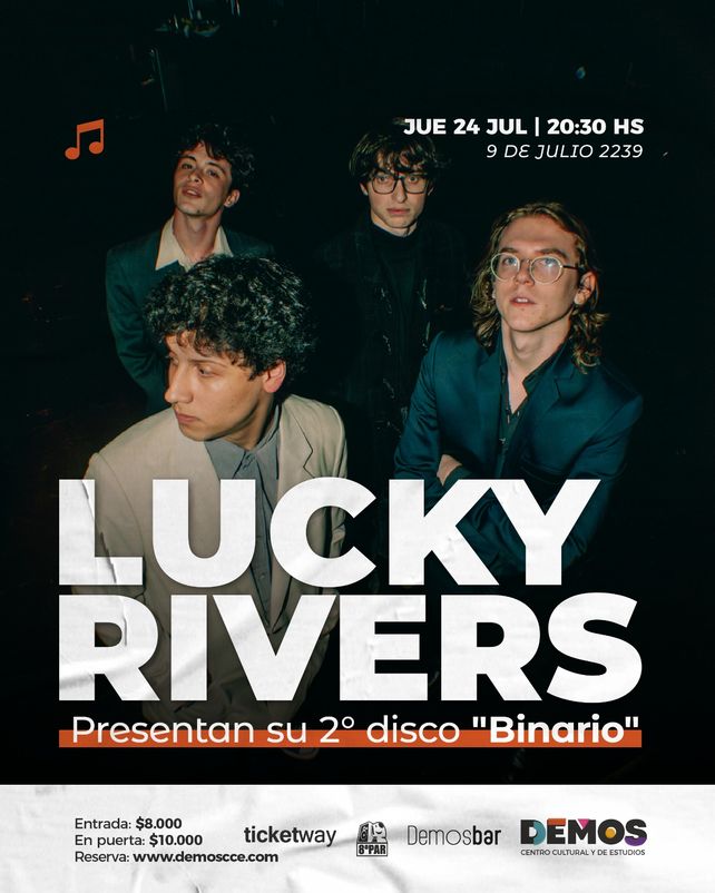 Lucky Rivers presenta Binario en Santa Fe
