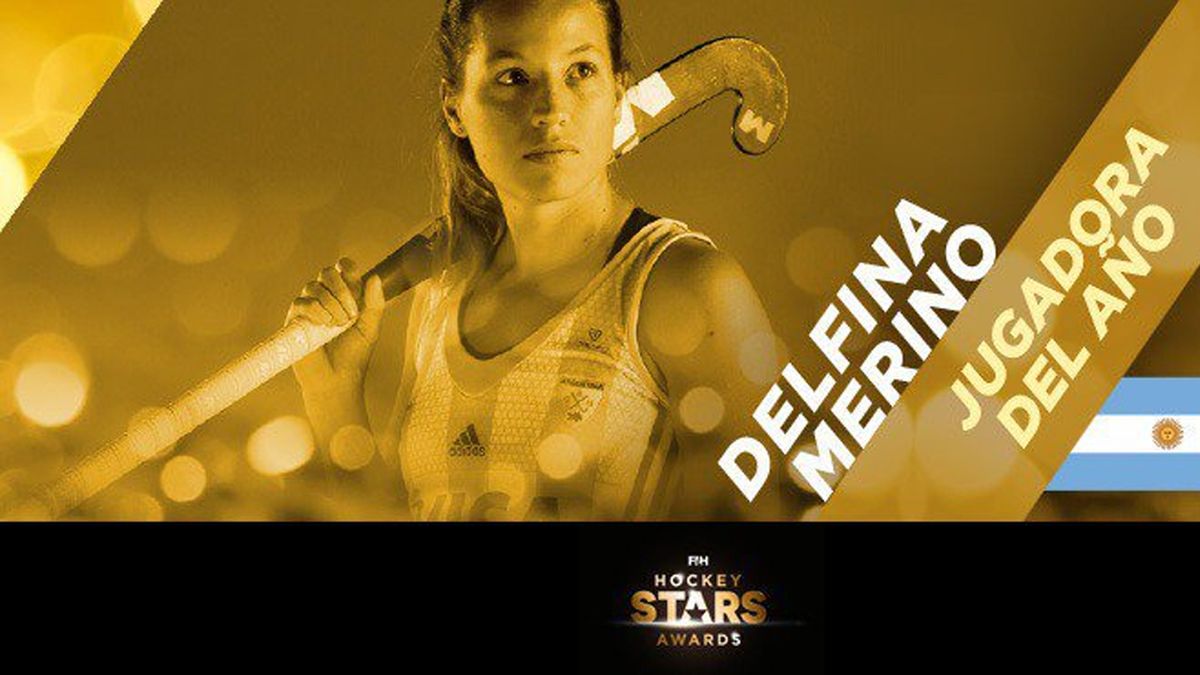 Delfina Merino fue elegida como mejor jugadora de hockey del mundo en 2017