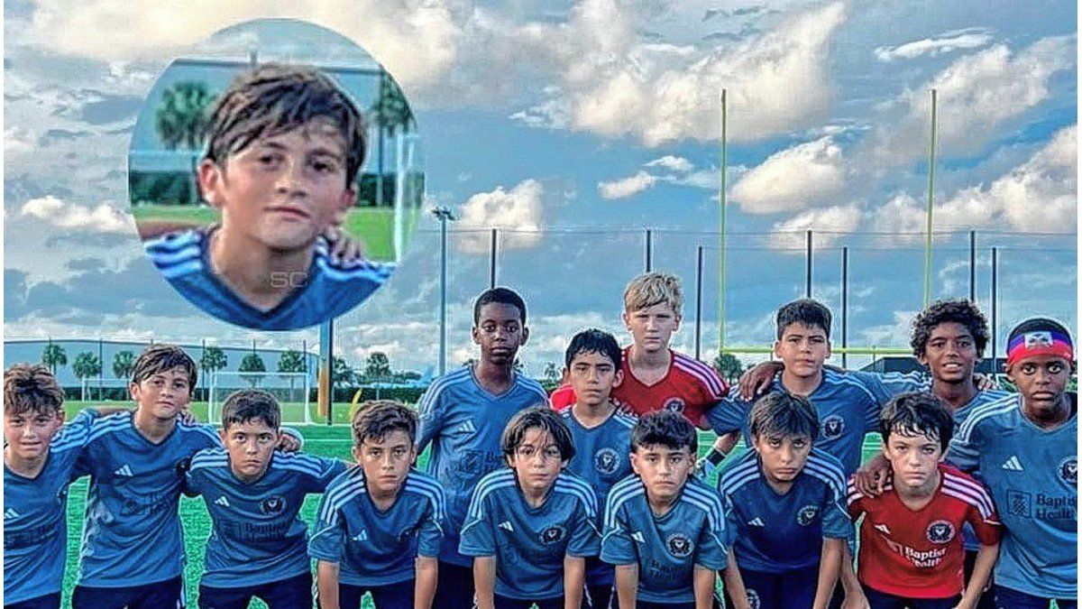 Thiago Messi debutó en la Sub 12 del Inter de Miami