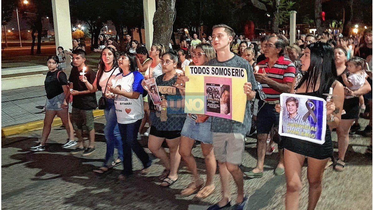 Concordia: masiva marcha para reclamar por el crimen Eric Junco