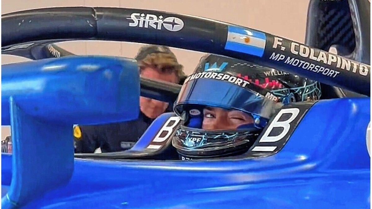Franco Colapinto se destacó en los test de Barcelona