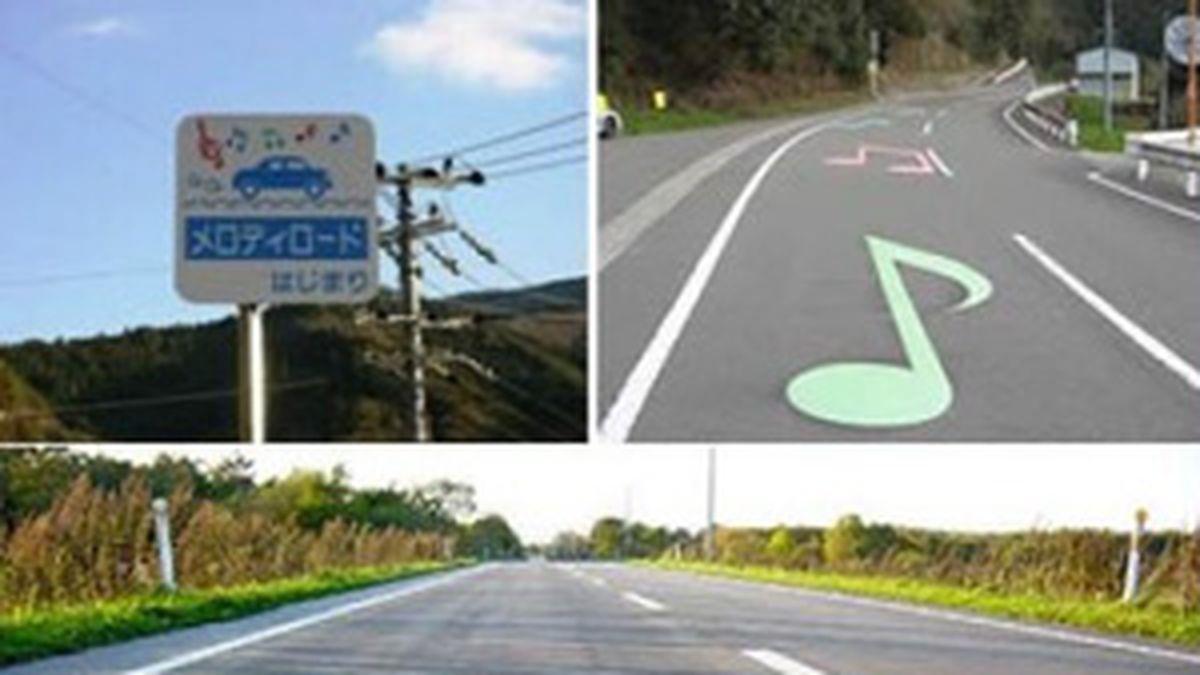 China construyó original carretera musical para viajar junto a bellas ...