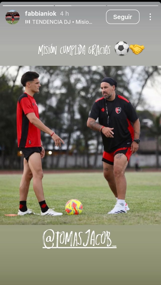 Sorpresivamente, Tomás Jacob se despidió de Newells y continuará su ...