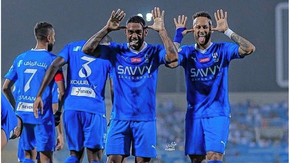 Neymar debutó con Al Hilal en una goleada ante Al Riyadh