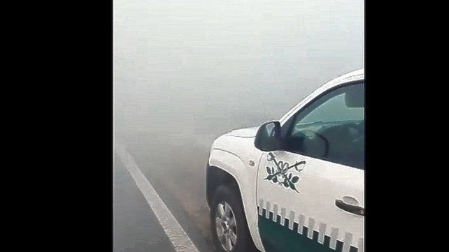 RN12 en Entre Ríos: escasa visibilidad por humo y niebla