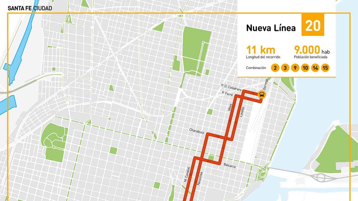 Transporte público: la nueva Línea 20 amplió su recorrido