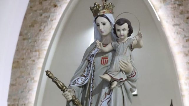 La Virgen de la Merced vuelve restaurada a San Justo