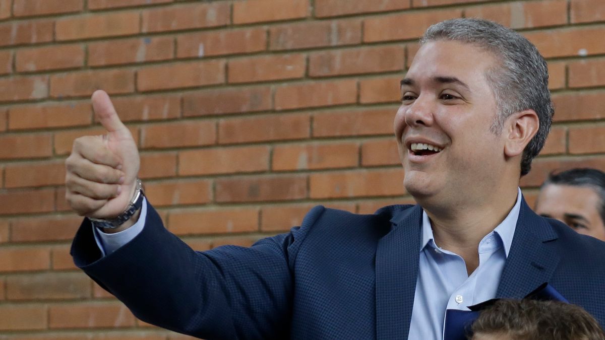 Iván Duque es el nuevo presidente de Colombia