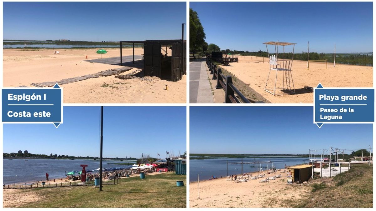 Así lucen las playas de la ciudad de Santa Fe en el inicio de temporada