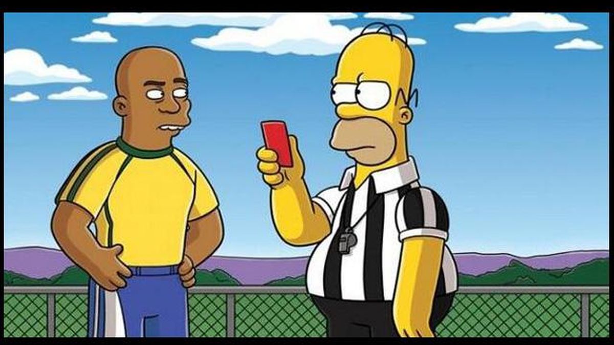 En el último capítulo de Los Simpsons, Homero es árbitro de la final ...