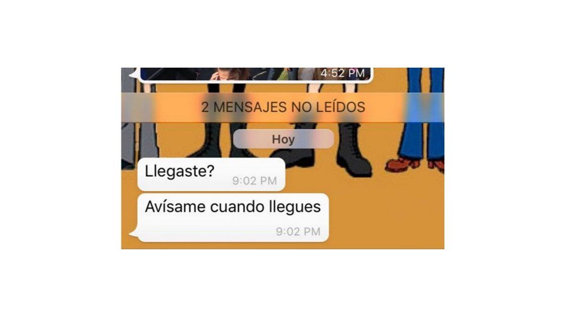 Avisame cuando llegues