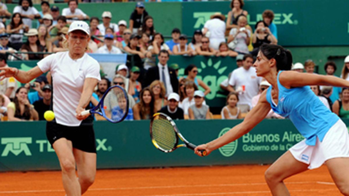 Gaby Sabatini y Martina Navratilova dieron espectáculo en el Buenos ...
