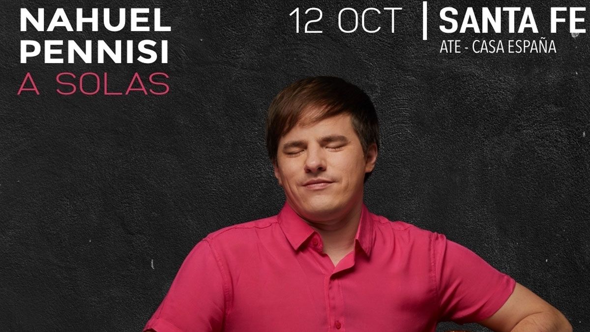 Nahuel Pennisi llega a Santa Fe con su concierto íntimo