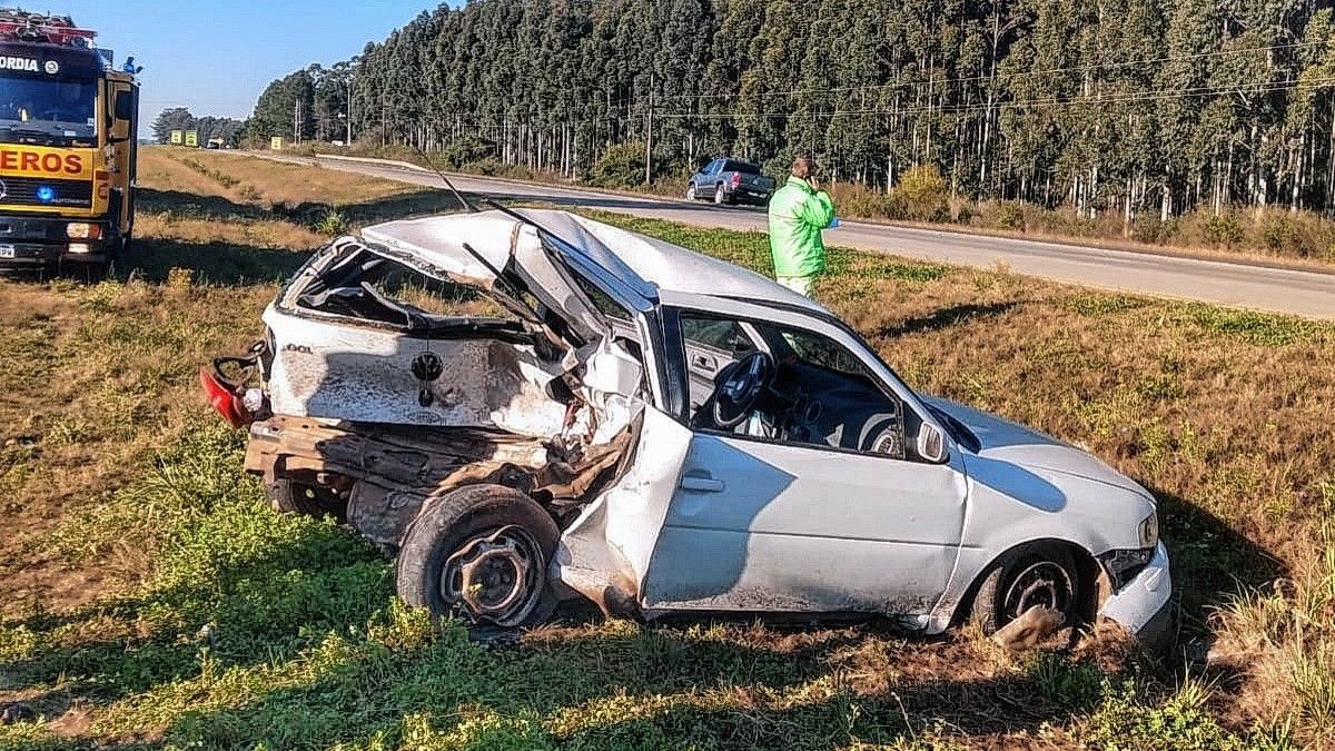 Sobre ruta 14 hubo un espectacular accidente